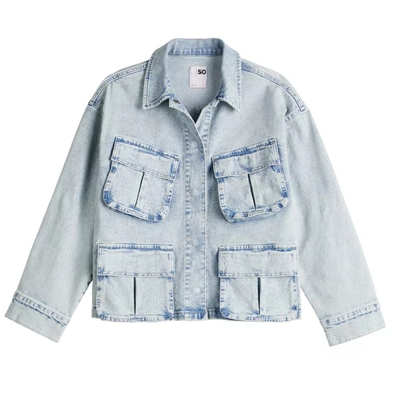 SO | Jackets & Coats | So Denim Cargo Utility Jacket | Poshmark